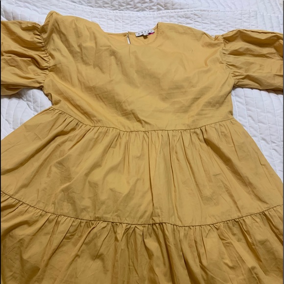 HYFVE | Dresses | Short Mustard Yellow Dress Like New Beautiful For ...
